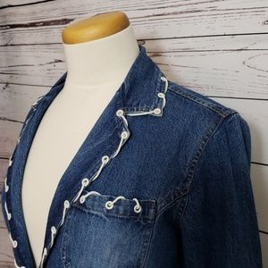 Vintage | Jackets & Coats | Vintage New Identity Nautical Jean Jacket M ...